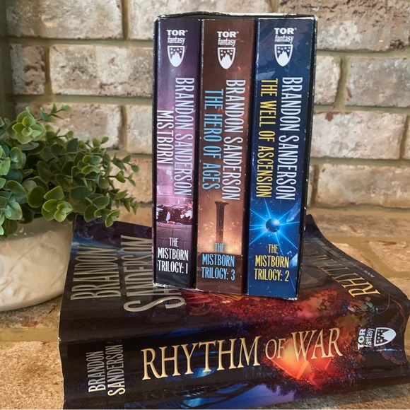 Other | Brandon Sanderson Bundle Mistborn Trilogy Box Set Rhythm Of War ...